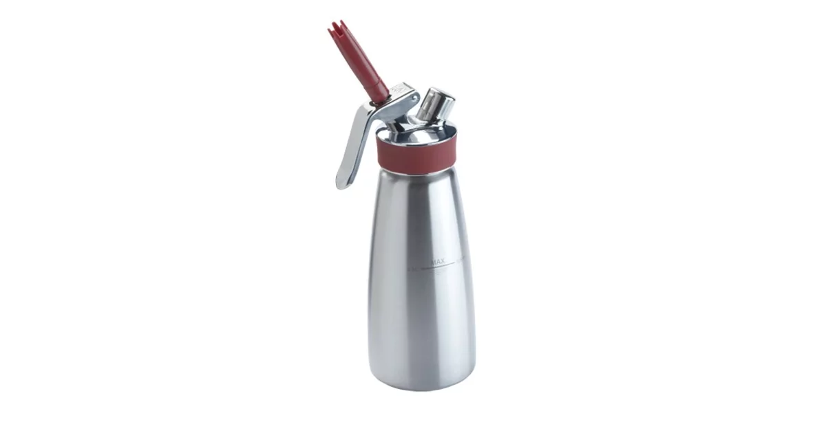 Syphon à crème chantilly inox Gourmet Whipe - tête inox 1.0l | ECW Elpo ...